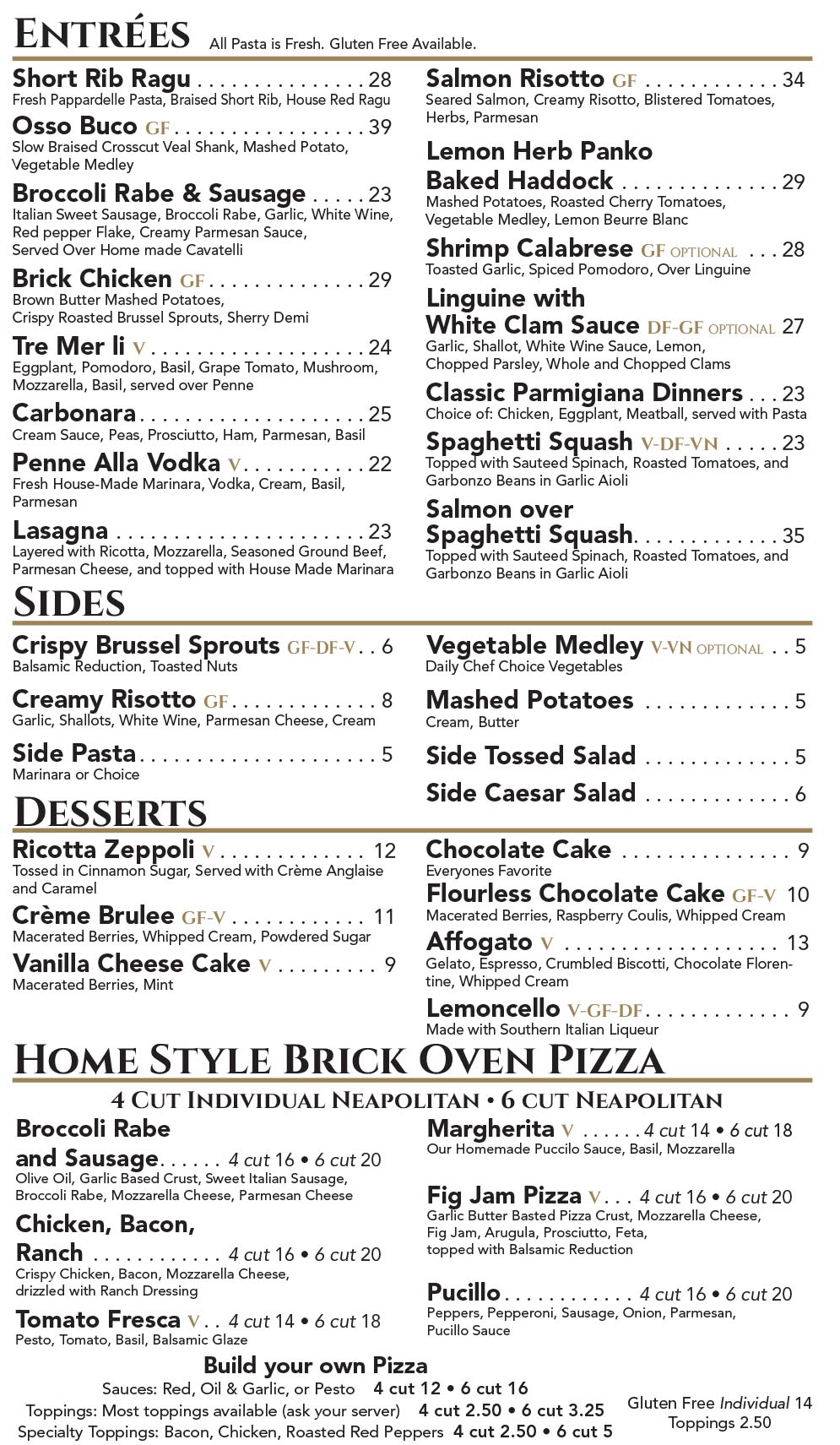 Menu – The Ritz on Union