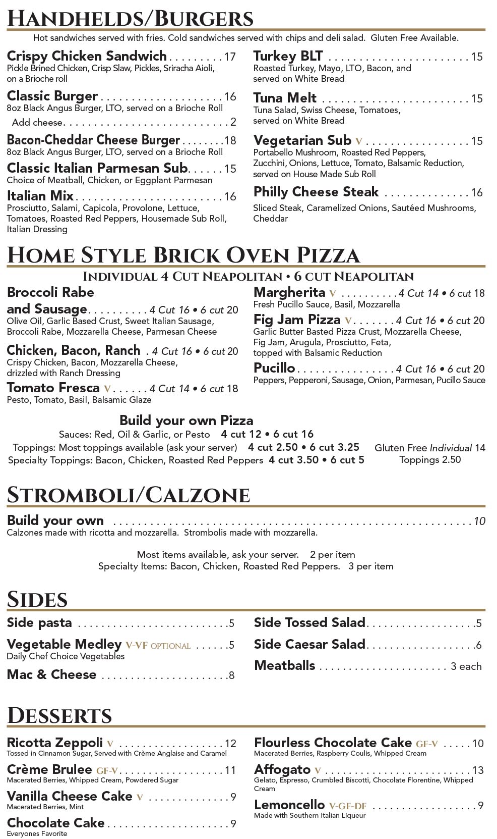 Menu – The Ritz on Union