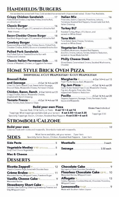 Menu – The Ritz on Union