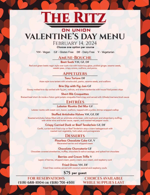 The Ritz on Union – Restaurant | Schenectady NY