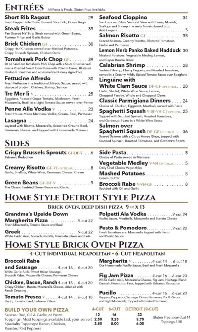 Menu – The Ritz on Union