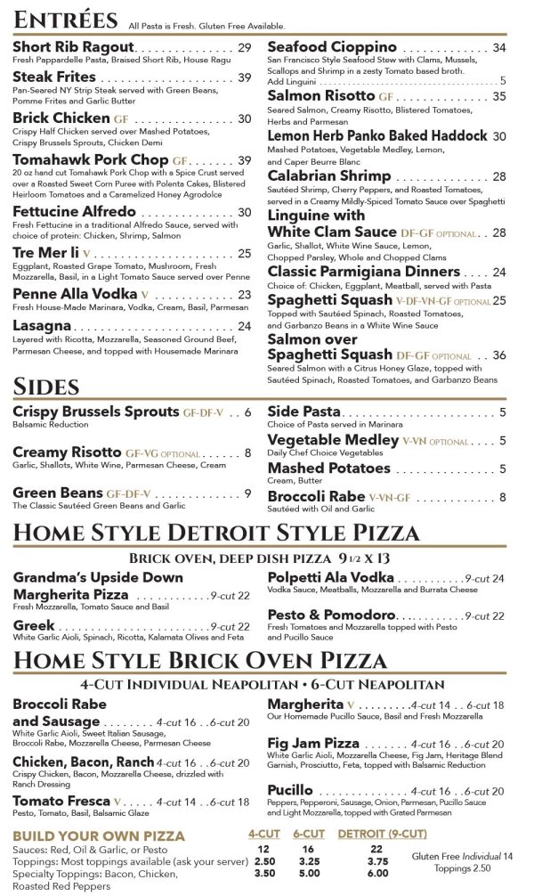 Menu – The Ritz on Union