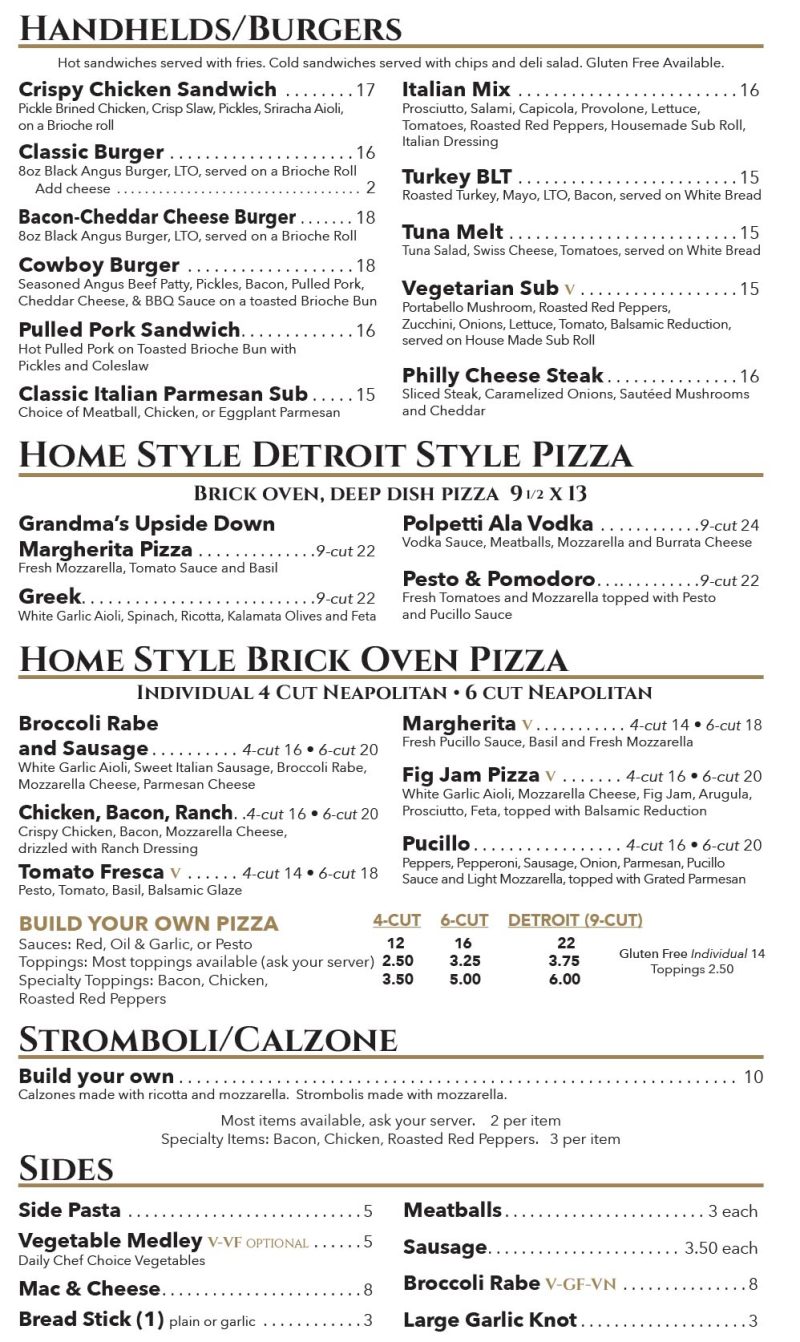 Menu – The Ritz on Union