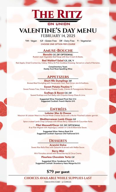 The Ritz on Union – Restaurant | Schenectady NY