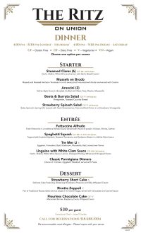The Ritz on Union – Restaurant | Schenectady NY